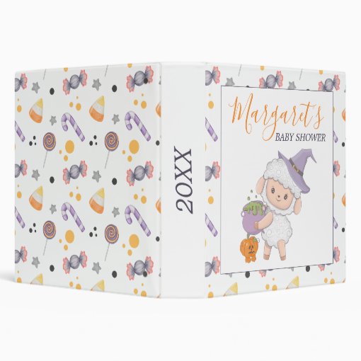 Halloween Little Lambo Boo Baby Shower Photo Album 3 Ring Binder | Zazzle