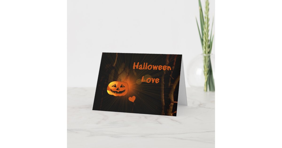 Halloween Love Card | Zazzle