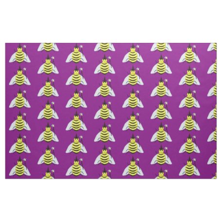 Halloween Magic Purple Fabric | Zazzle