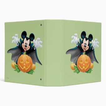 Halloween Mickey Mouse 1 Binder | Zazzle