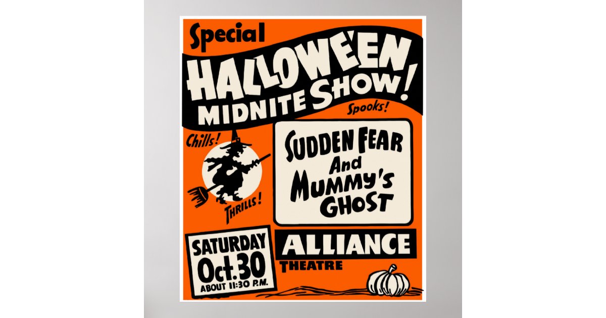Halloween Midnite Show Poster | Zazzle