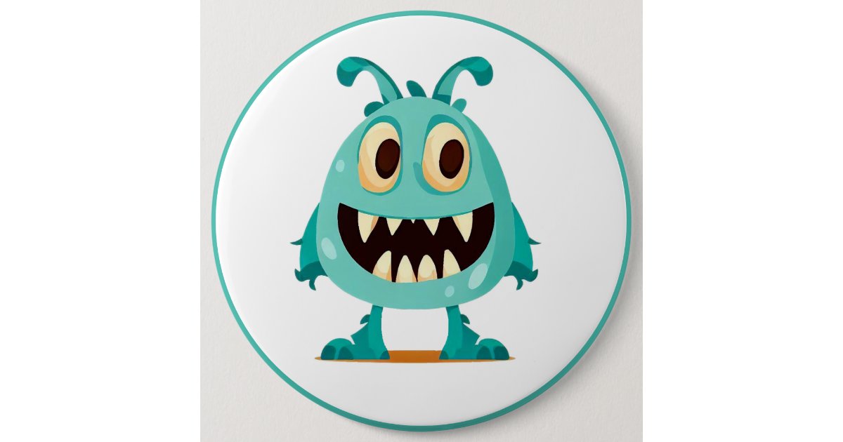 Halloween/Monster/cartoon Button | Zazzle