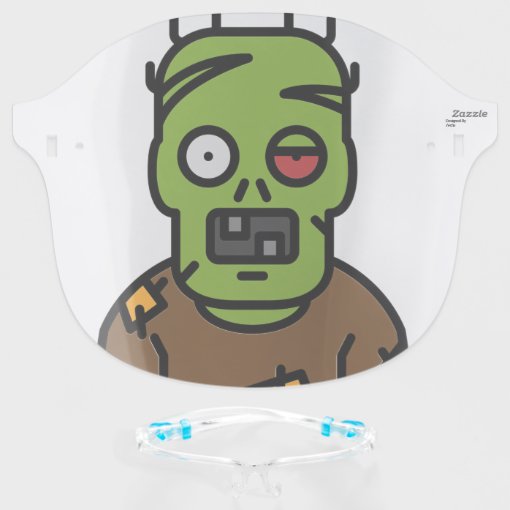 Halloween monster Face Shield for kids | Zazzle
