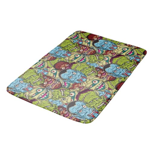Halloween Monster Mash Bathroom Mat | Zazzle