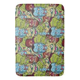 Halloween Monster Mash Bathroom Mat | Zazzle