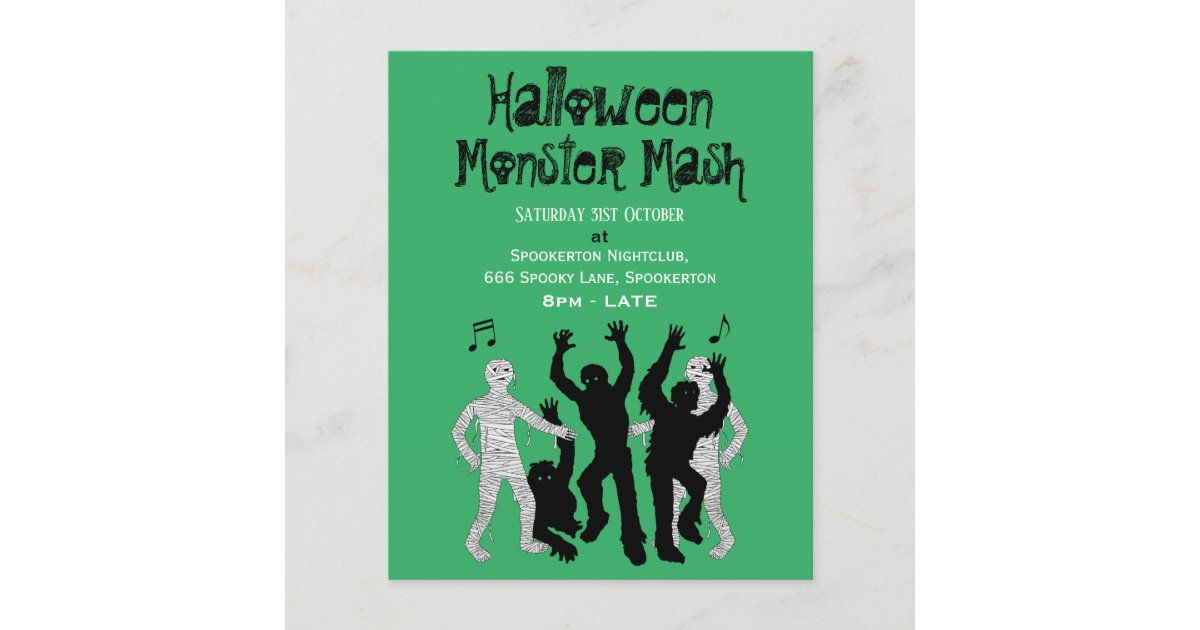 Halloween Monster Mash Dance Party Flyer | Zazzle