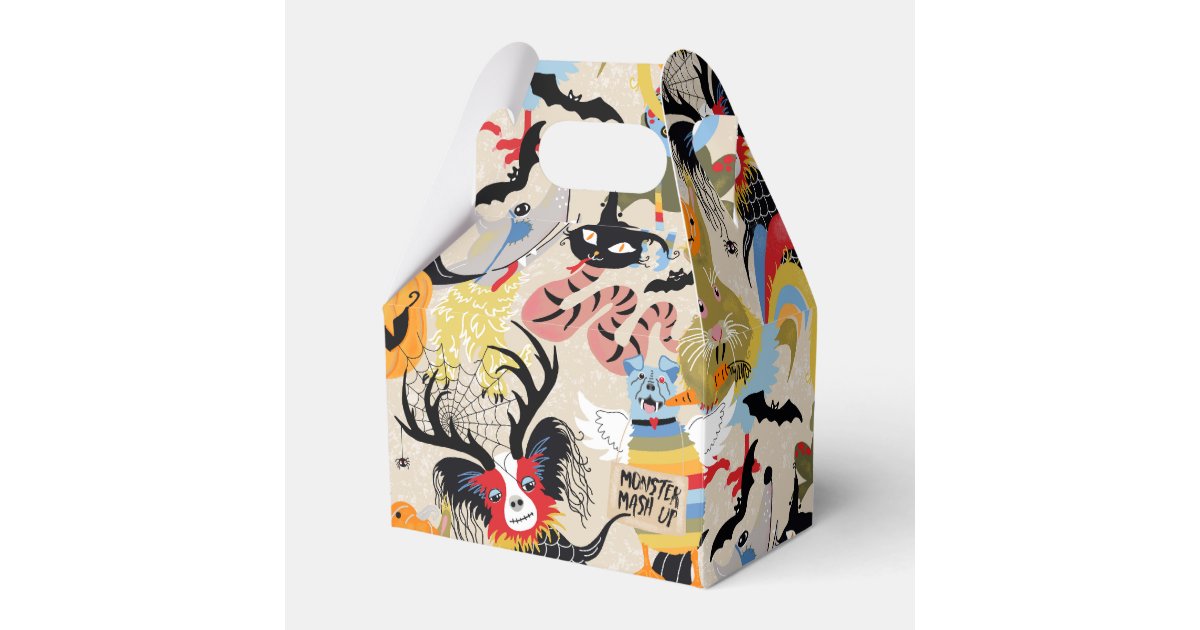Halloween Monster Mash Up Favor Box | Zazzle