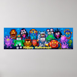 Halloween Monster Mixer party poster | Zazzle