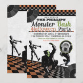 Halloween Monsters Monster Bash Costume Party Invitation | Zazzle