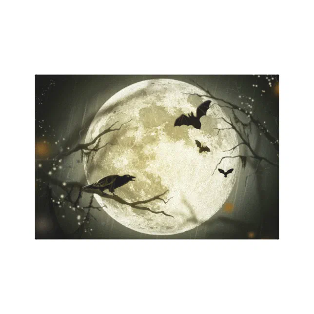 Halloween Moon. Canvas Print | Zazzle