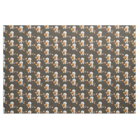 Halloween Fabric Cute Mummy Fabrics Customize | Zazzle