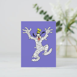 Halloween Mummy Goofy Postcard | Zazzle