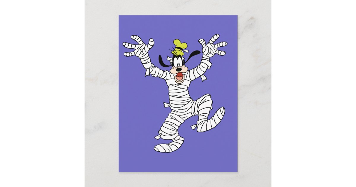 Halloween Mummy Goofy Postcard | Zazzle