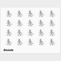 Halloween Mummy Stick Figure Sticker | Zazzle