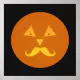 Halloween Mustache Pumpkin poster | Zazzle