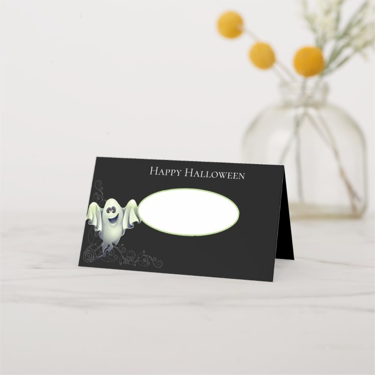 Halloween Name Place Cards | Zazzle