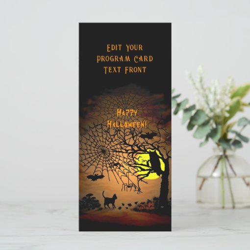 Halloween Night , Happy Halloween! Program | Zazzle