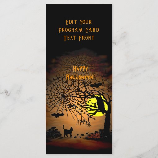 Halloween Night , Happy Halloween! Program | Zazzle