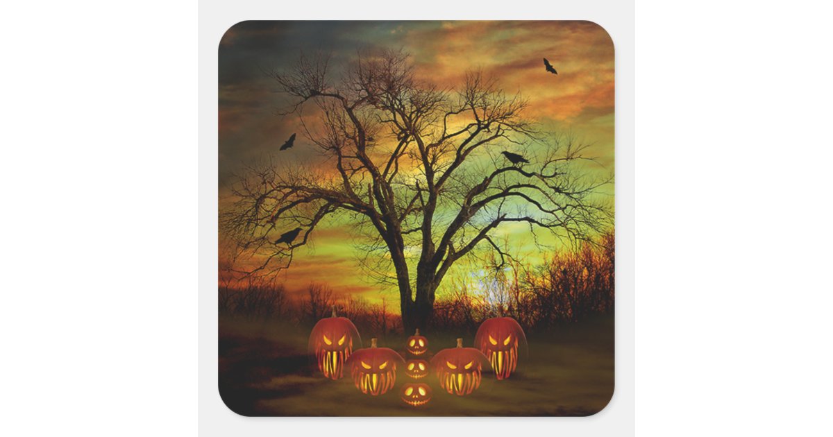 Halloween Night Stickers | Zazzle