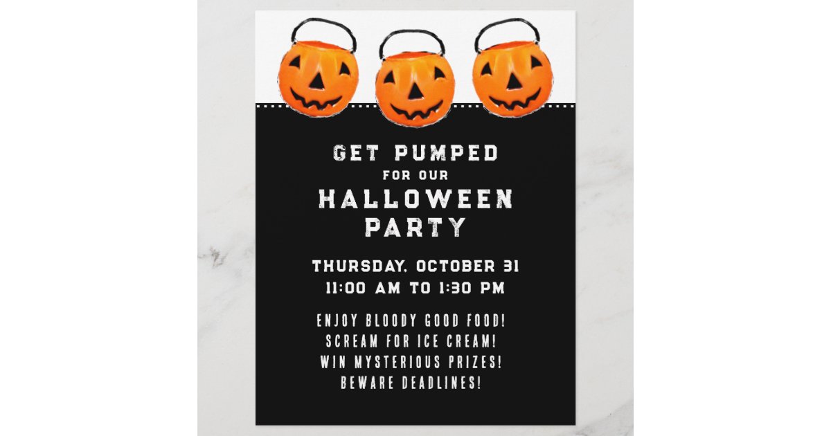 Halloween Office Party Flyer | Zazzle