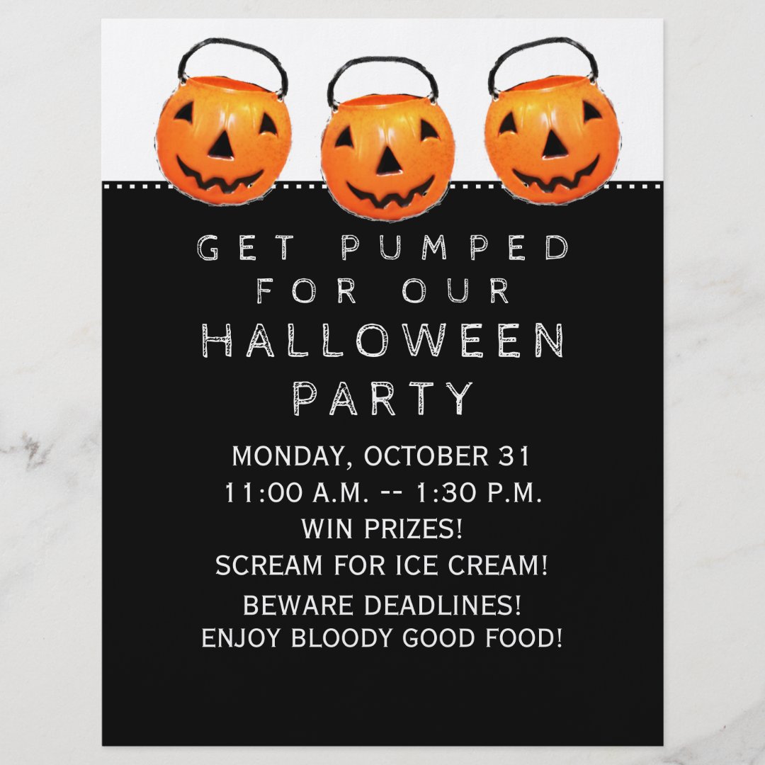 Halloween Office Party Flyer | Zazzle