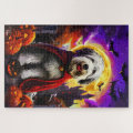 Halloween Old English Sheepdog Vampire Pumpkins Jigsaw Puzzle | Zazzle