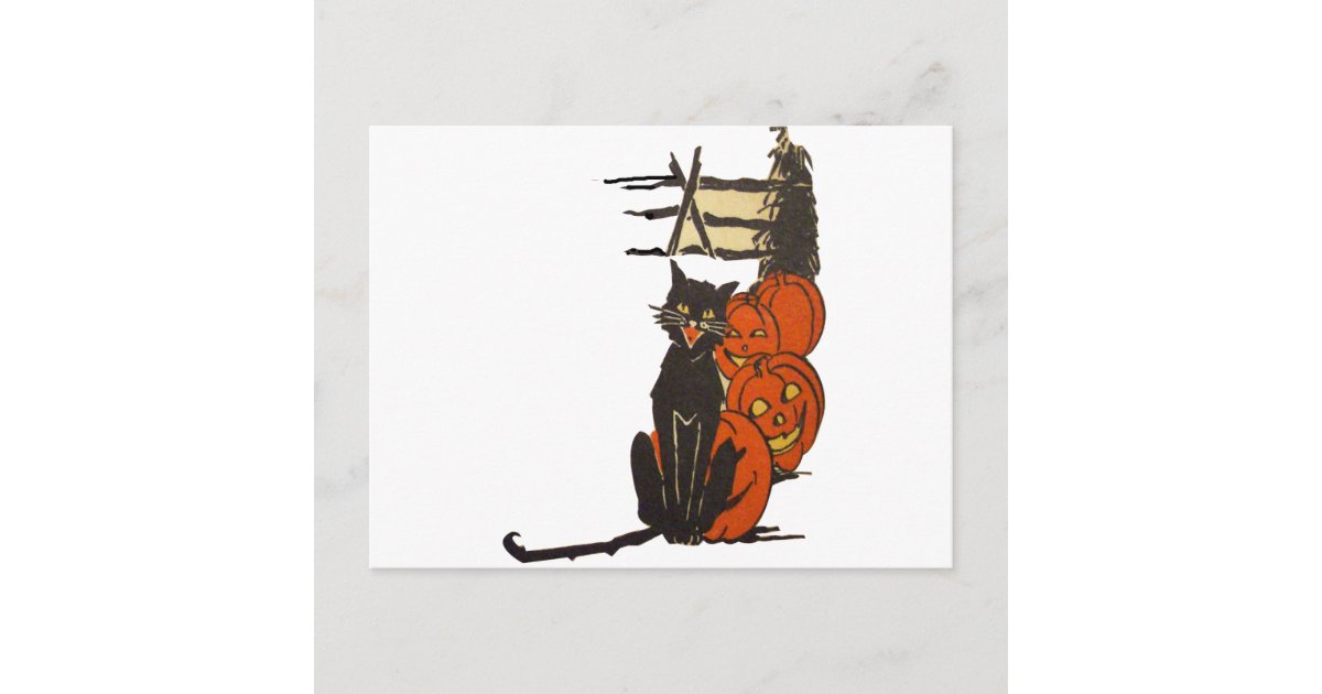 Halloween On The Farm (Vintage Halloween Card ) | Zazzle