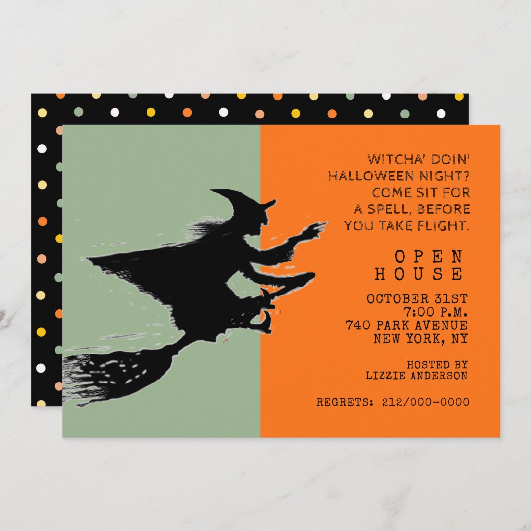 Halloween Open House Invitation | Zazzle