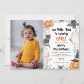 Halloween Our Little Boo Birthday Party Invitation | Zazzle