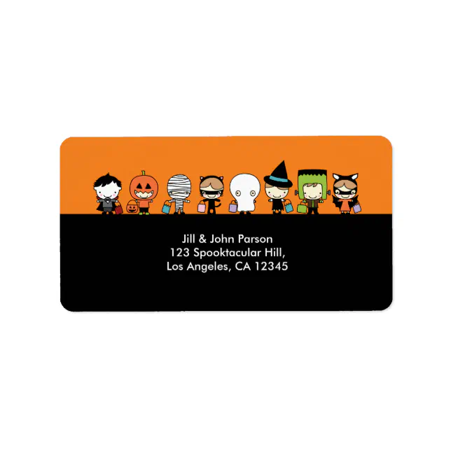 Halloween Party Address Label | Zazzle