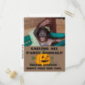 Halloween Party Animals Invitation Postcard | Zazzle
