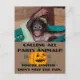 Halloween Party Animals Invitation Postcard | Zazzle