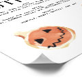 Halloween Party Bar Menu Poster | Zazzle
