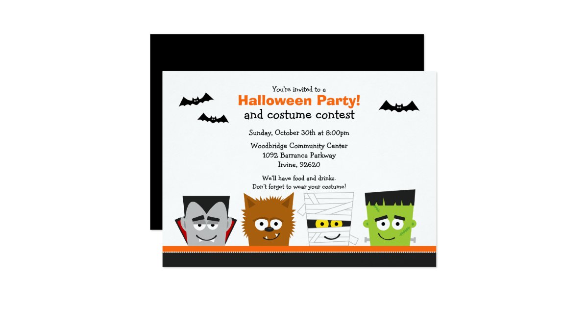 Halloween Contest Invitation