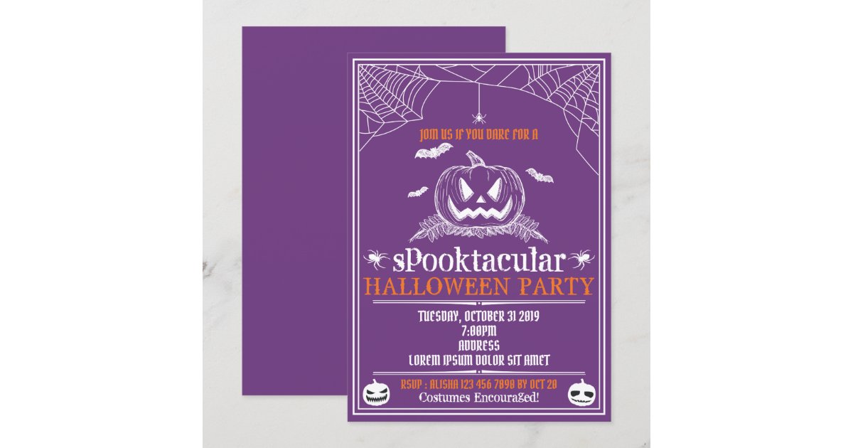 Halloween Party Invitations | Zazzle