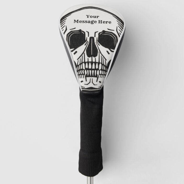 Halloween Party Personalized Skeleton Birthday Golf Head Cover | Zazzle.com
