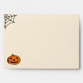 Halloween Party Retro Fall Spiders Pumpkin Ghost Envelope | Zazzle