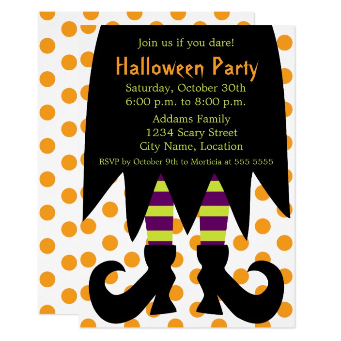 Halloween Party Witch Invitation | Zazzle.com
