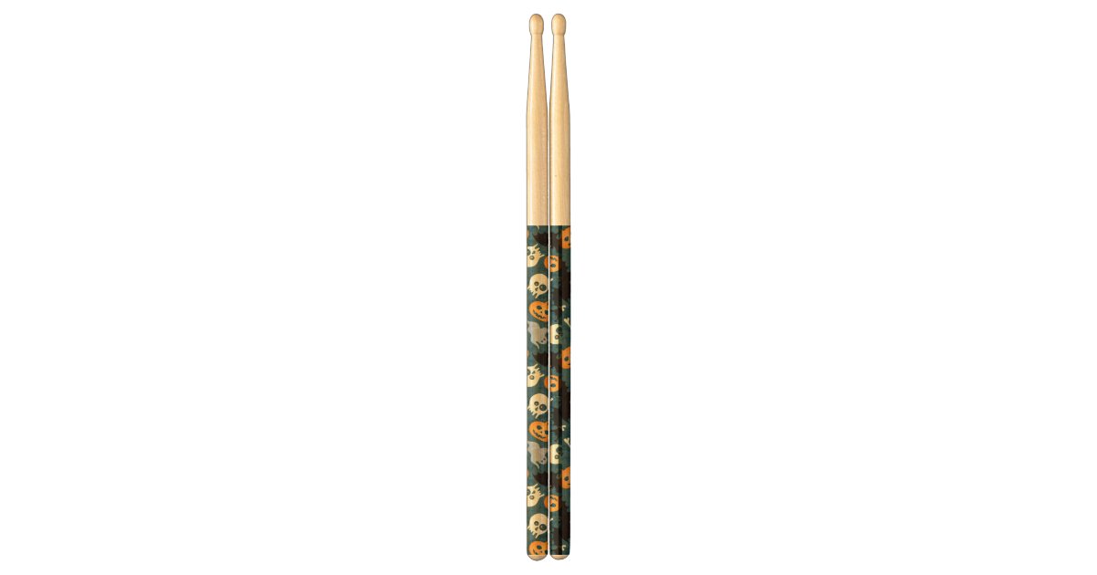 Halloween pattern drumsticks | Zazzle