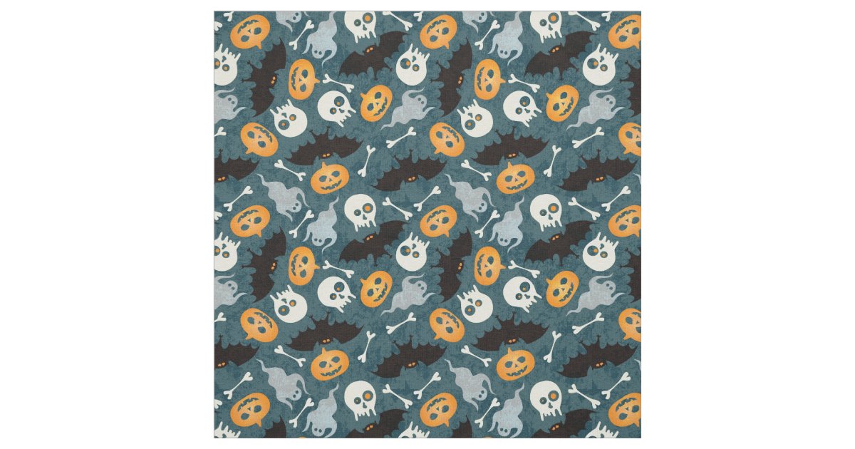 Halloween pattern fabric | Zazzle