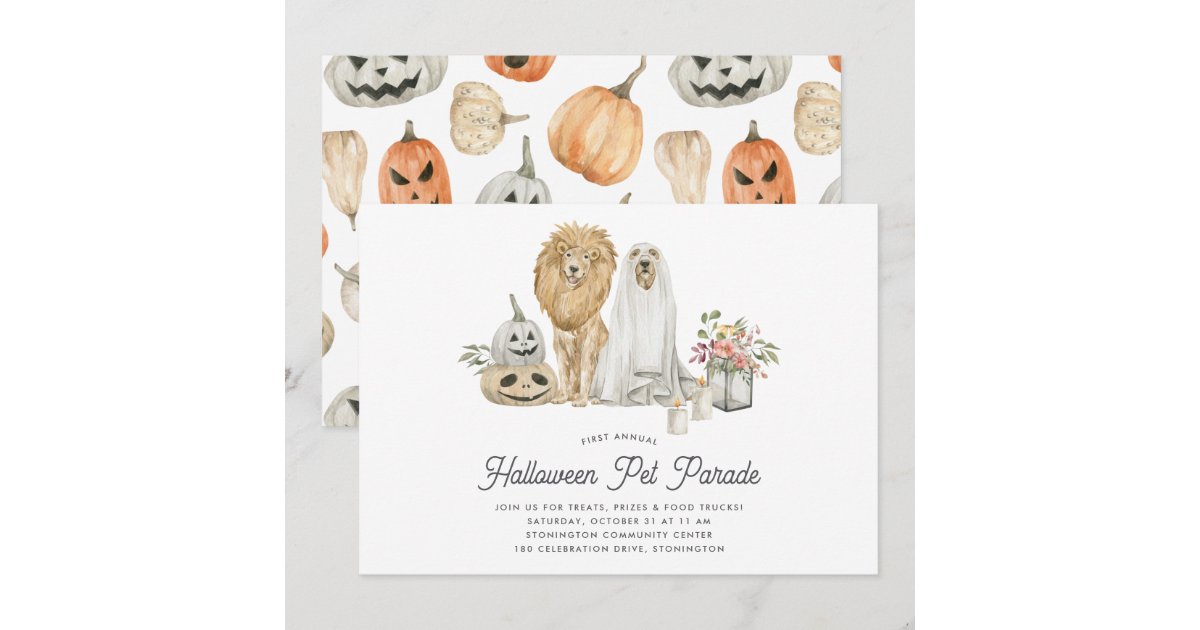 Halloween Pet Parade Invitation | Zazzle