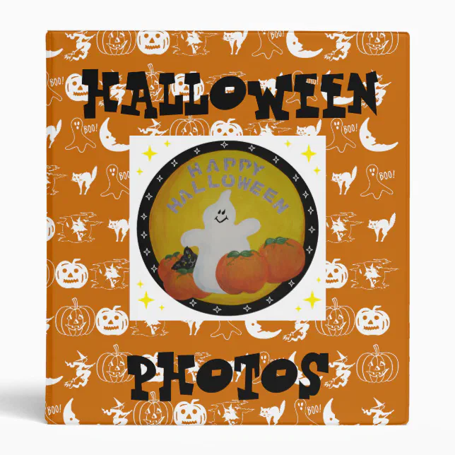 HALLOWEEN PHOTOS BINDER | Zazzle