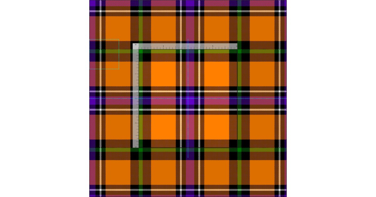 Halloween Plaid Fabric | Zazzle