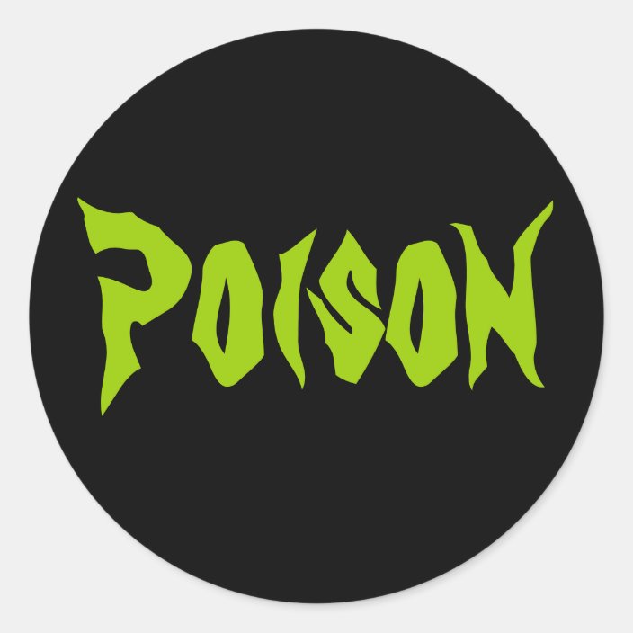 Halloween Poison Sticker | Zazzle.com