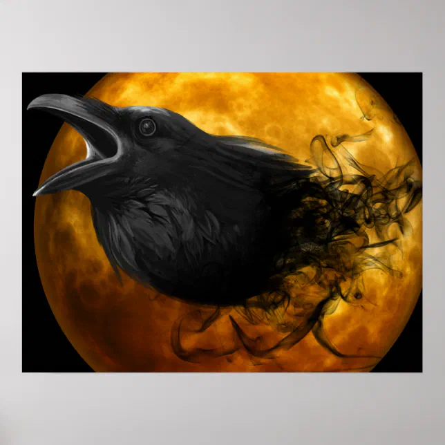 Halloween Poster-Raven Poster | Zazzle