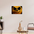 Halloween Poster-Scary Moon Face Poster | Zazzle