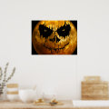 Halloween Poster-Scary Moon Face Poster | Zazzle