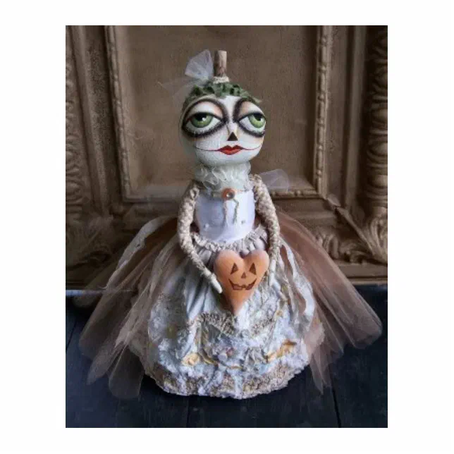 Halloween Pumpkin Bride Photo Sculpture | Zazzle