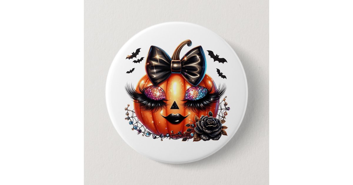 Halloween Pumpkin Button | Zazzle