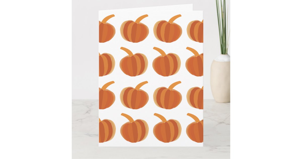 Halloween Pumpkin Fall Autumn Halloween Card | Zazzle